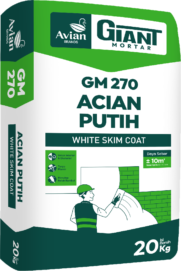 Giant Mortar 270 - Acian Putih - Avian Brands