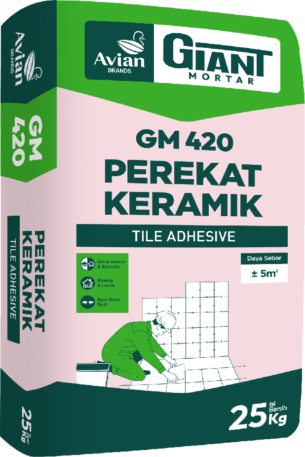 Giant Mortar 420 - Perekat Keramik Ekonomis - Avian Brands